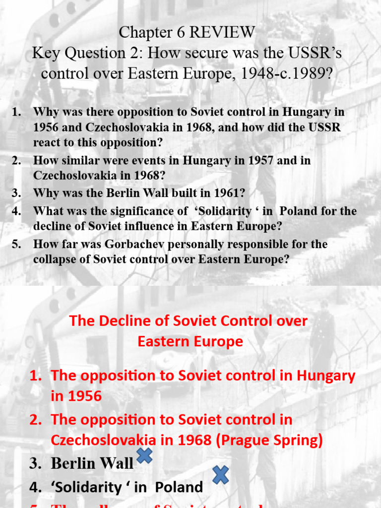 Decline of Soviet Control in Eastern Europe | PDF | Soviet Union ...