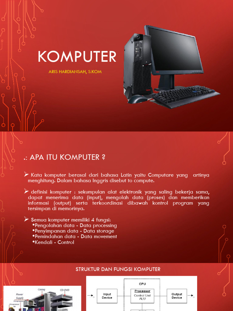 Definisi dan Fungsi Komputer | PDF