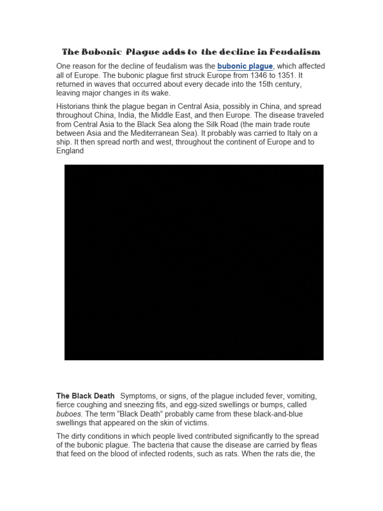 Black Plague Reading Questions | PDF | Black Death