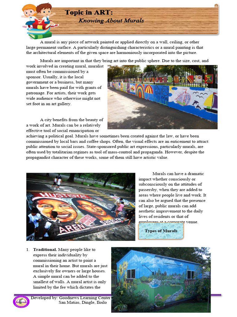 Grade 6 Week 5 MAPEH | PDF | Mural | Air Pollution