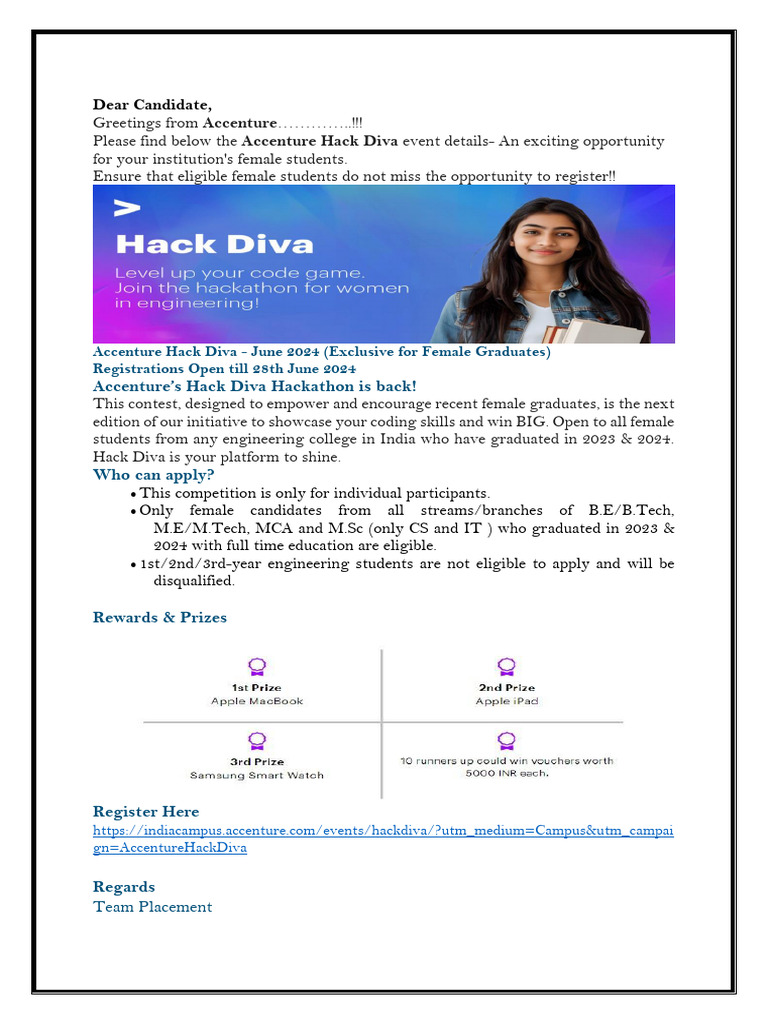 Accenture Hack Diva | PDF