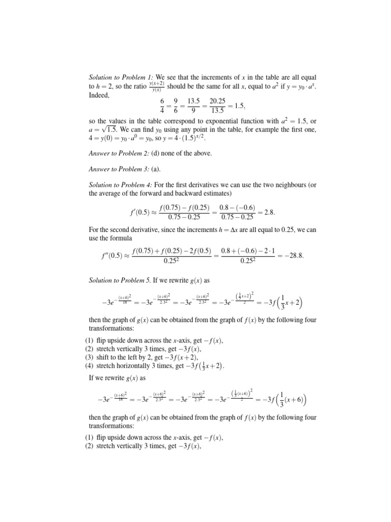Review-Final-sol | PDF | Mathematical Concepts | Applied Mathematics