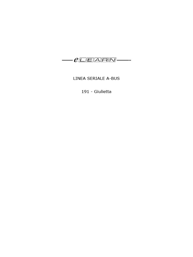 E1060 A-Bus Serial Line | PDF | Electronics | Electrical Engineering