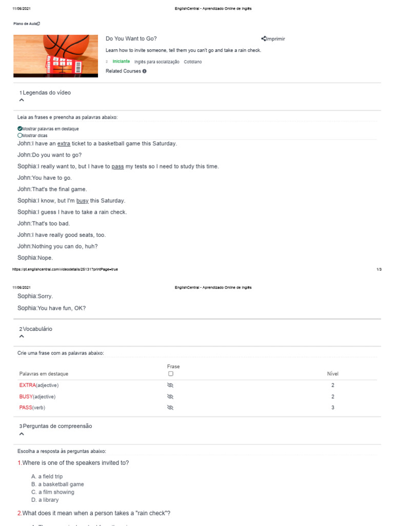 Plano de Aula 04 | PDF | Language Arts & Discipline