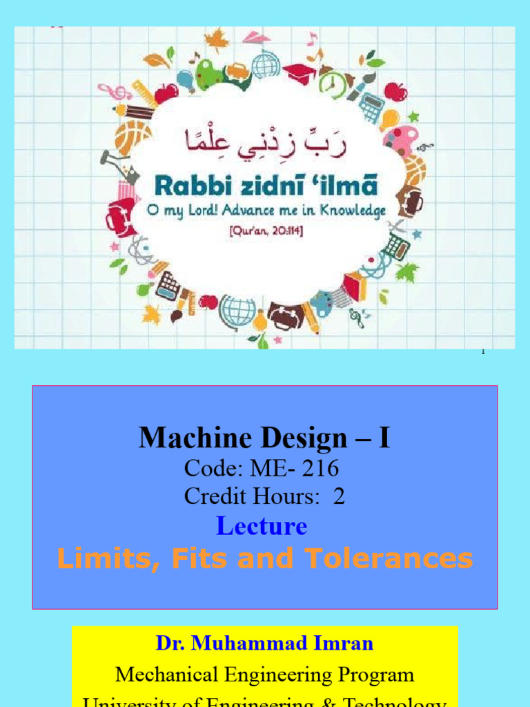 Lecture # 3 Limits Fits and Tolerances | Download Free PDF | Engineering Tolerance | Mechanical ...