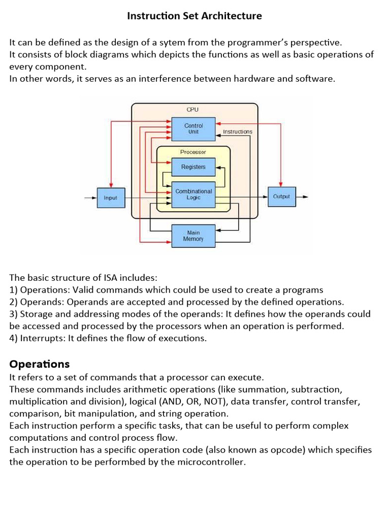 Instruction Set Architecture | PDF