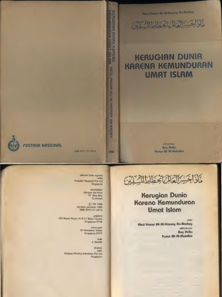 Kerugian Dunia Karena Kemunduran Umat Islam (Abul Hasan Ali0An-Nadwy ...