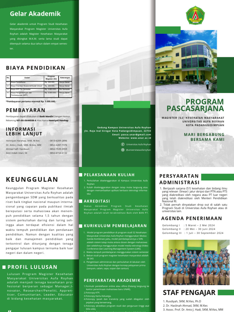 Brosur s2 Aufa 2024 | PDF