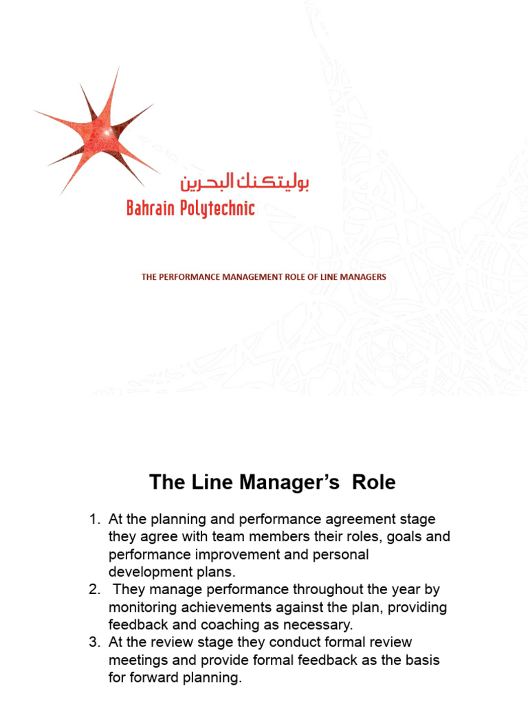 Line Managers in Performance Management | PDF
