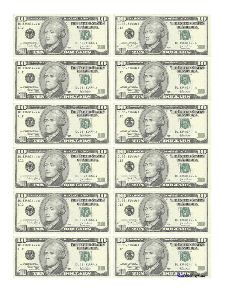 printable-money-ten-dollar | PDF