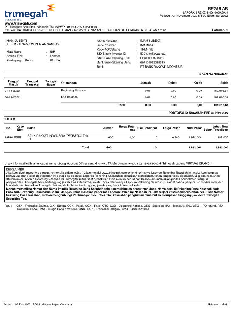 Soa Imam054t 202211 | PDF