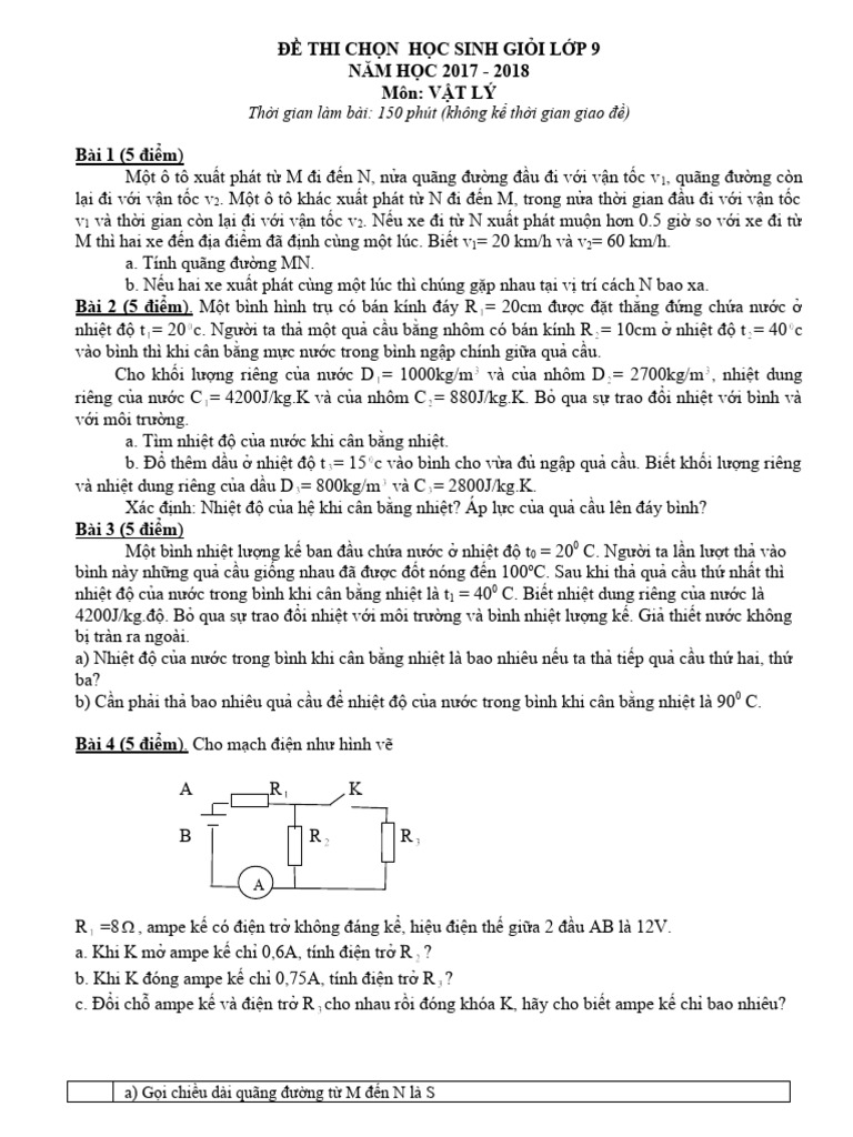 .Đề thi chọn HSG | PDF