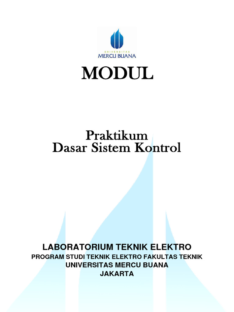 Modul Praktikum Dasar Sistem Kontrol | PDF