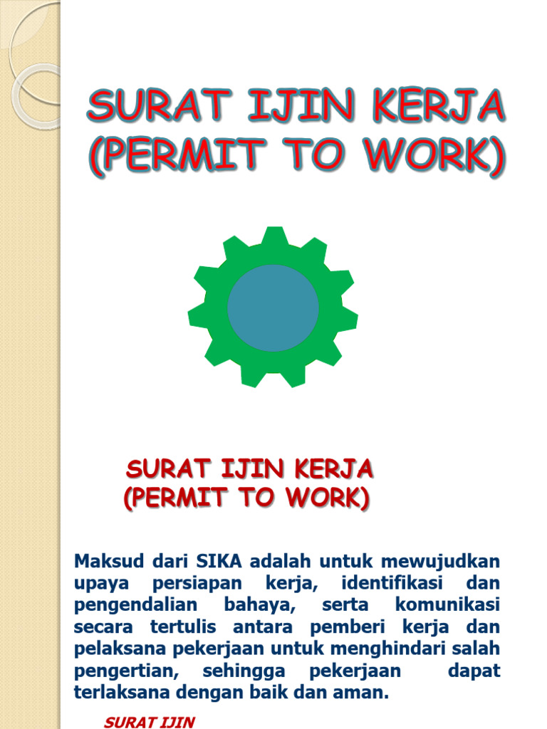 Permit To Work | PDF