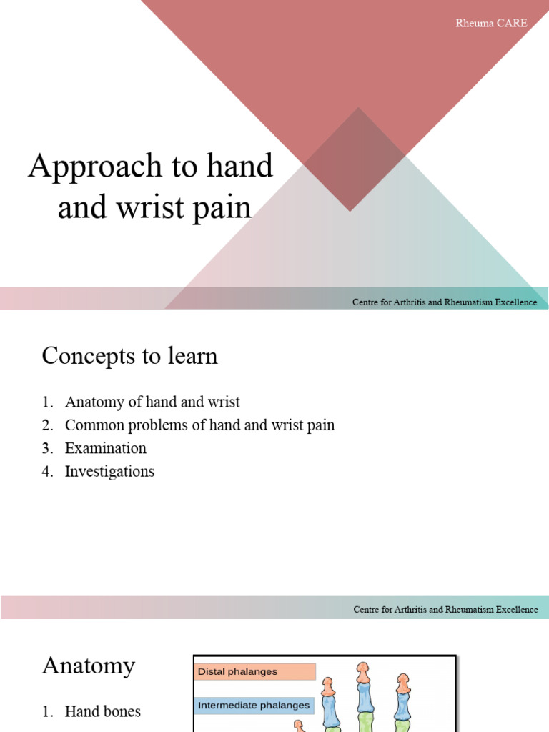 Approach To Hand and Wrist | PDF | Hand | Arthritis