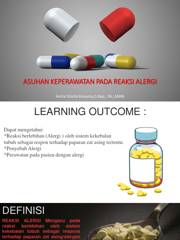 Asuhan Kep. Reaksi Obat Dan Alergi. | PDF