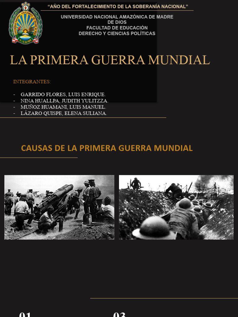 La Primera Guerra Mundial | PDF | Primera Guerra Mundial | Alemania nazi