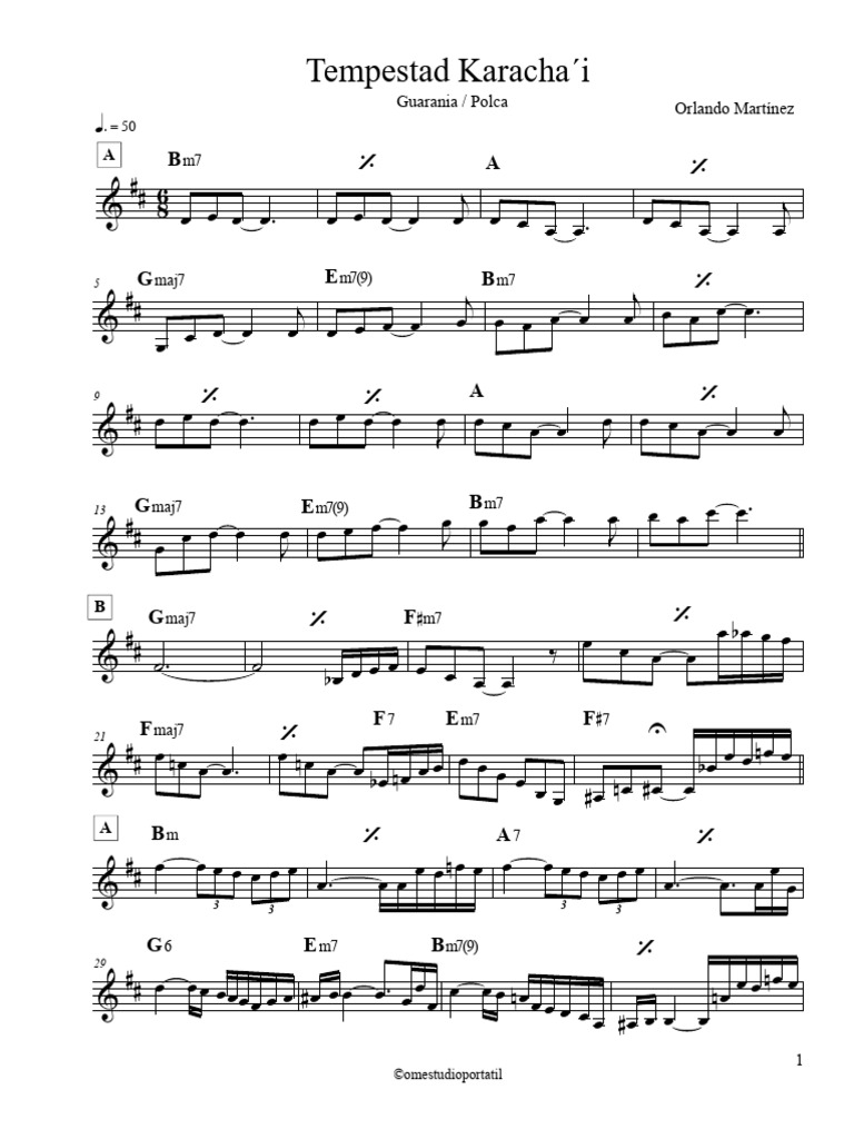 Tempestad Karacha I Leadsheet 2.1 | PDF
