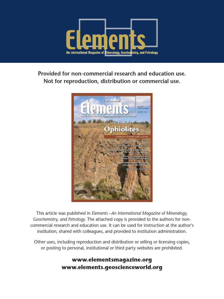 Ophiolites and Their Origins | PDF | Plate Tectonics | Magma