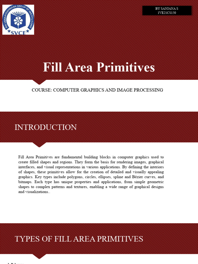 Fill Area Primitives CGIP | PDF | Computer Graphics | 3 D Computer Graphics