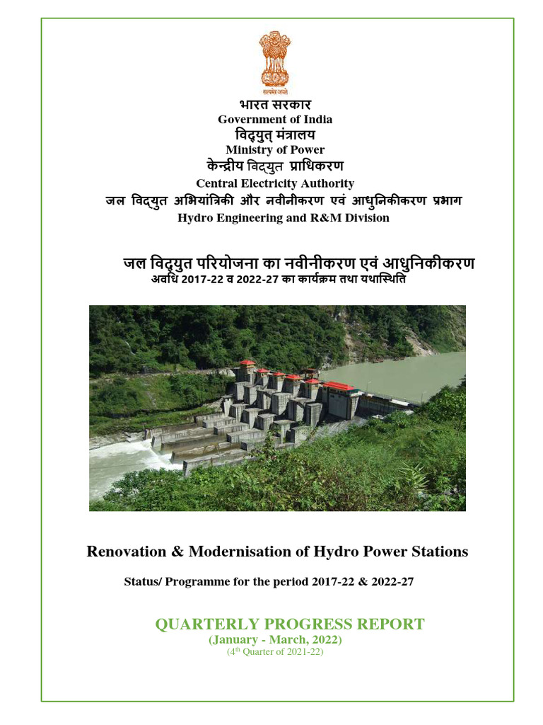 Progress Report of Hydropower | PDF | Power (Physics) | Energy Production