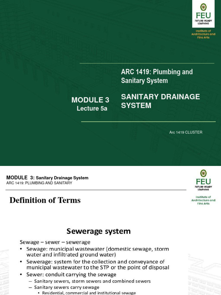 Sanitary Drainage System | PDF | Home & Garden | Science & Mathematics