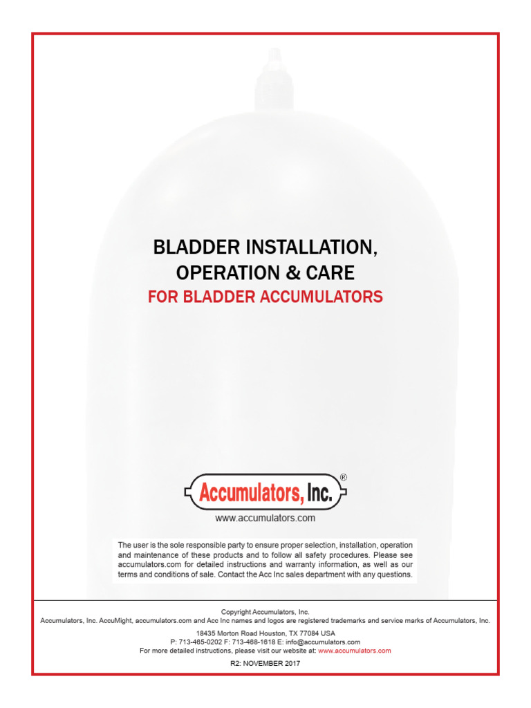 Bladder Maintenance and Procedures | PDF | Valve | Nut (Hardware)