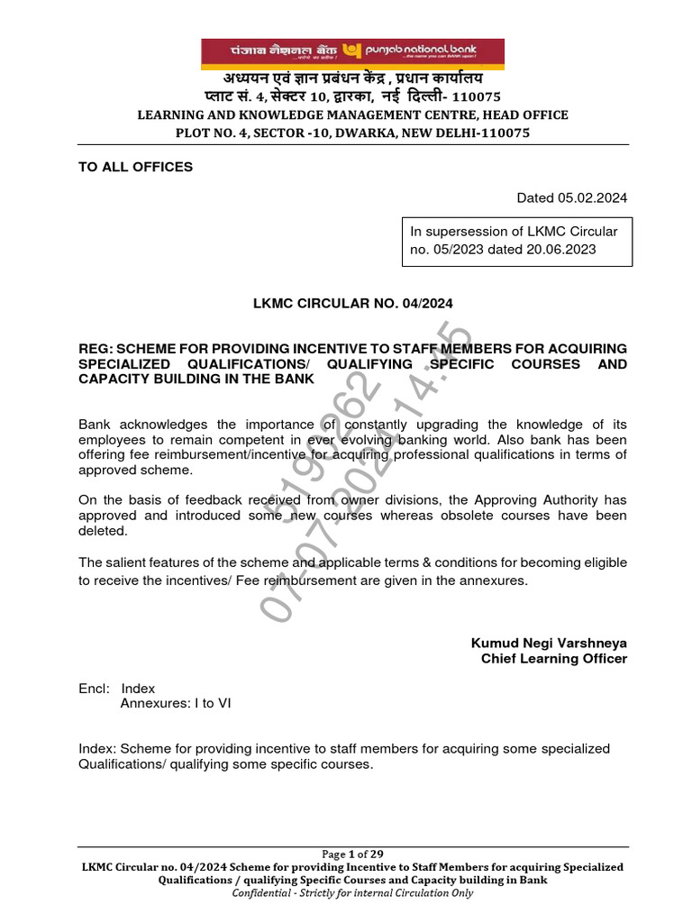 Staff Incentive Scheme for Courses | PDF | Economies | Financial Services