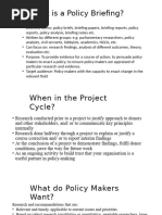 Briefing Note Format Example | PDF