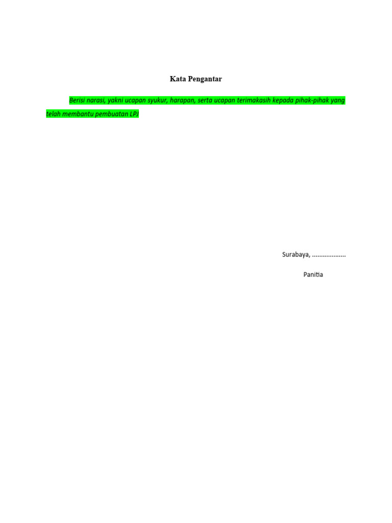 Template LPJ 2015-2016 | PDF