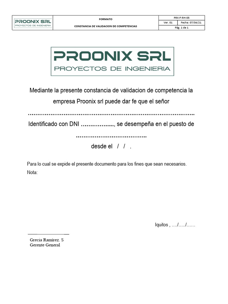 Constancia de Validacion de Competencias | PDF Constancia de Validacion de Competencias | PDF