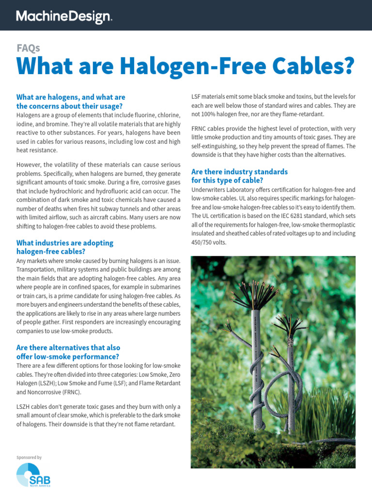 Halogen-Free-FAQ | PDF | Smoke | Materials