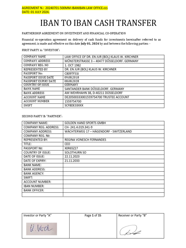 Doa 500M Iban-Iban Lawoffice - Regina 500MM | PDF | Arbitration | Patriot Act