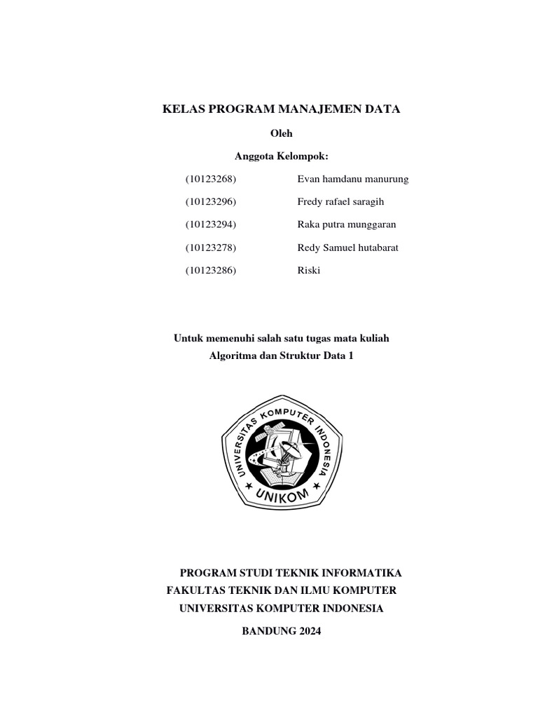 IF7-Kelas Program Manajemen Data | PDF