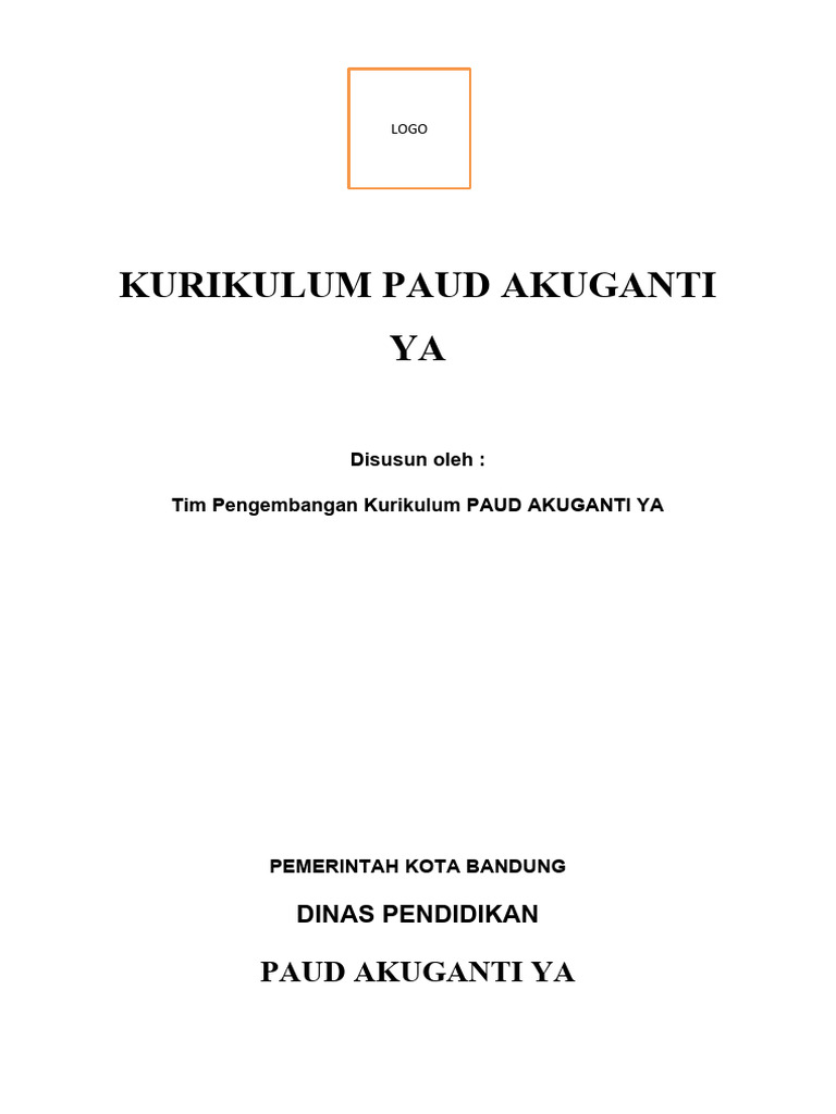 Dokumen KTSP Paud | PDF