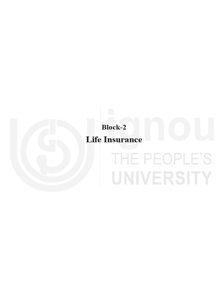 Block 2 | PDF | Insurance | Life Annuity