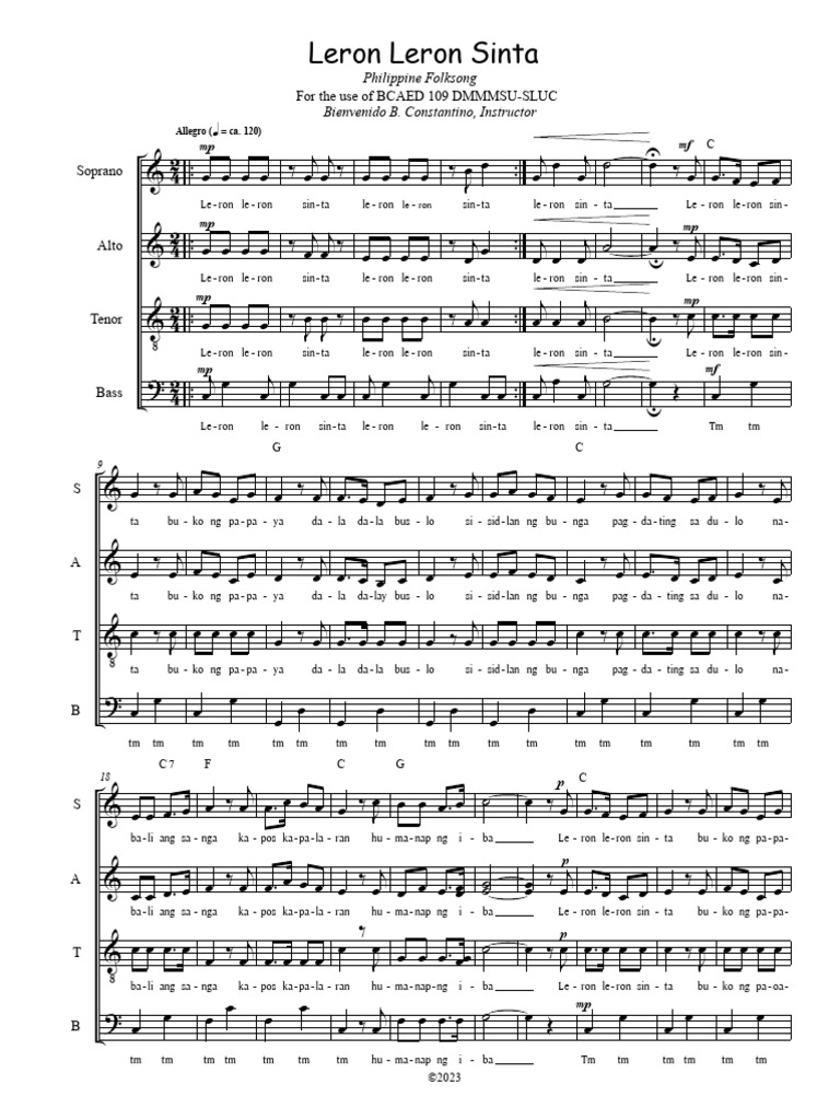 Leron Leron Sinta | PDF