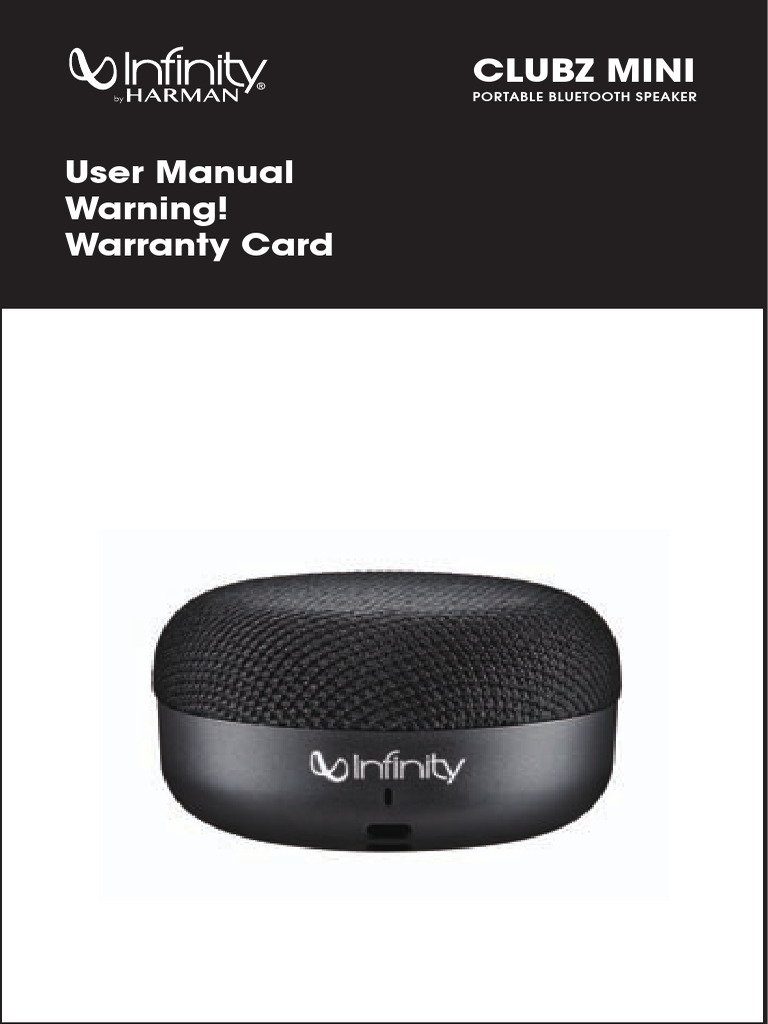 Infinity Clubz Mini QSG | PDF | Implied Warranty