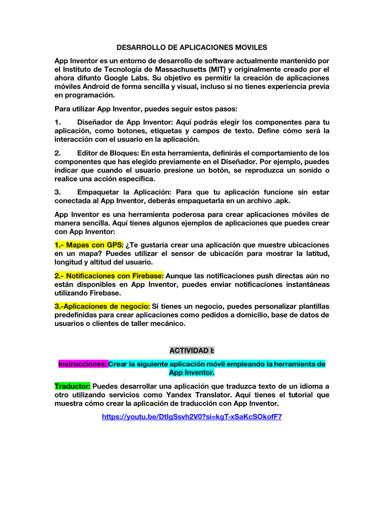 Desarrollo De Aplicaciones Moviles Pdf