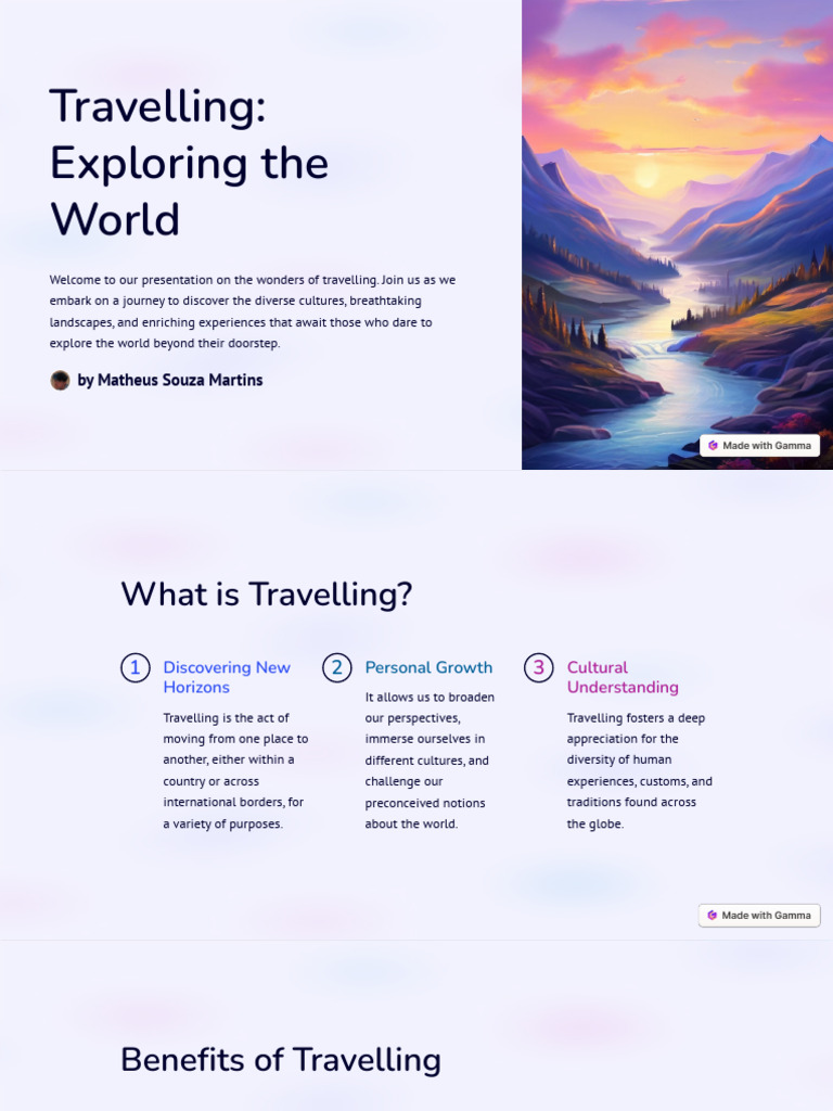 A005 - Traveling - Exploring The World | PDF | Tourism