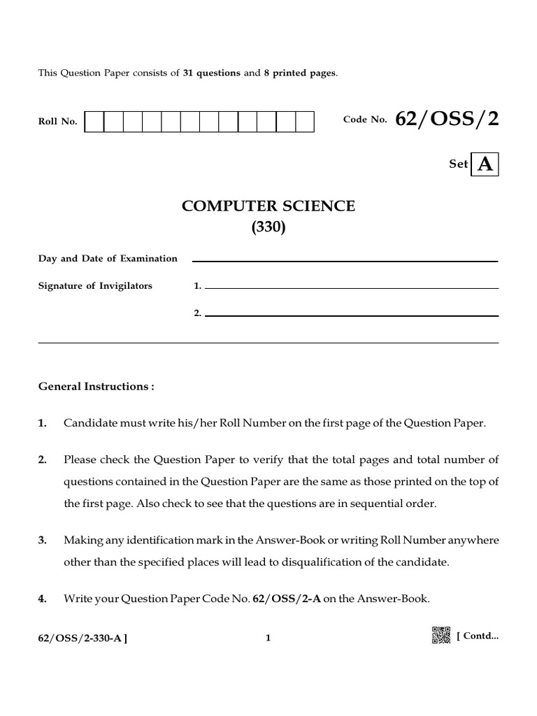 330 - OSS - 2 Set ABC Computer Science | PDF | Computer Program ... 330 - OSS - 2 Set ABC Computer Science | PDF | Computer Program ...