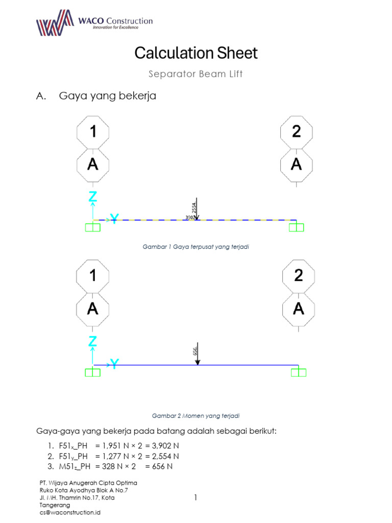 Analisis Balok Separator Lift | PDF | Metode & Bahan Ajar