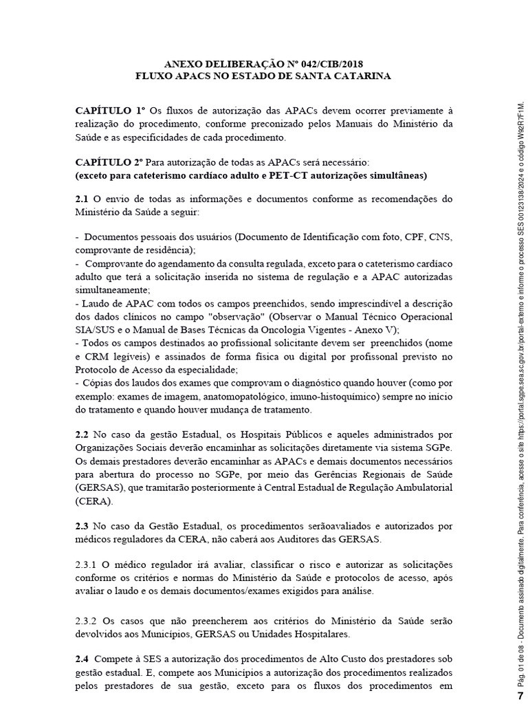 Anexo deliberaÇÃo 042.18 - Fluxogramas Apacs - Retificado em 04.06.24 ... Anexo deliberaÇÃo 042.18 - Fluxogramas Apacs - Retificado em 04.06.24 ...