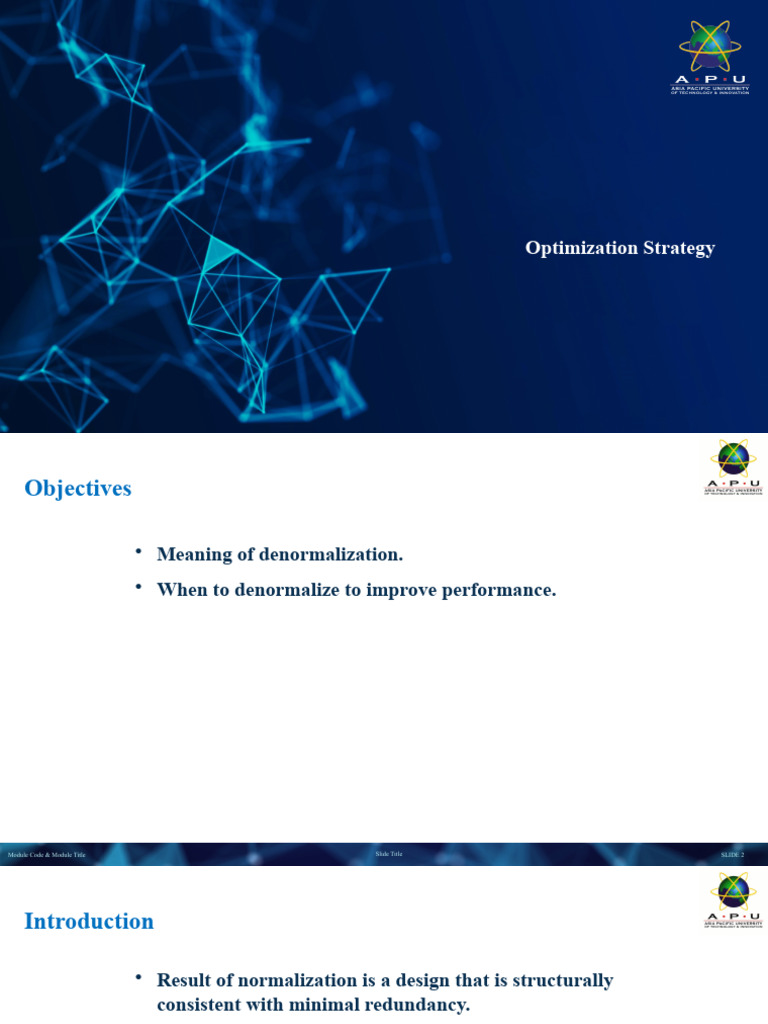 Denormalization for Database Performance | PDF | Program Optimization ...