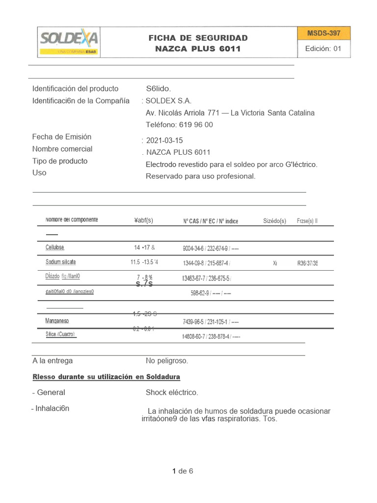 46. Nazca Plus 6011 | PDF | Soldadura | Construcción