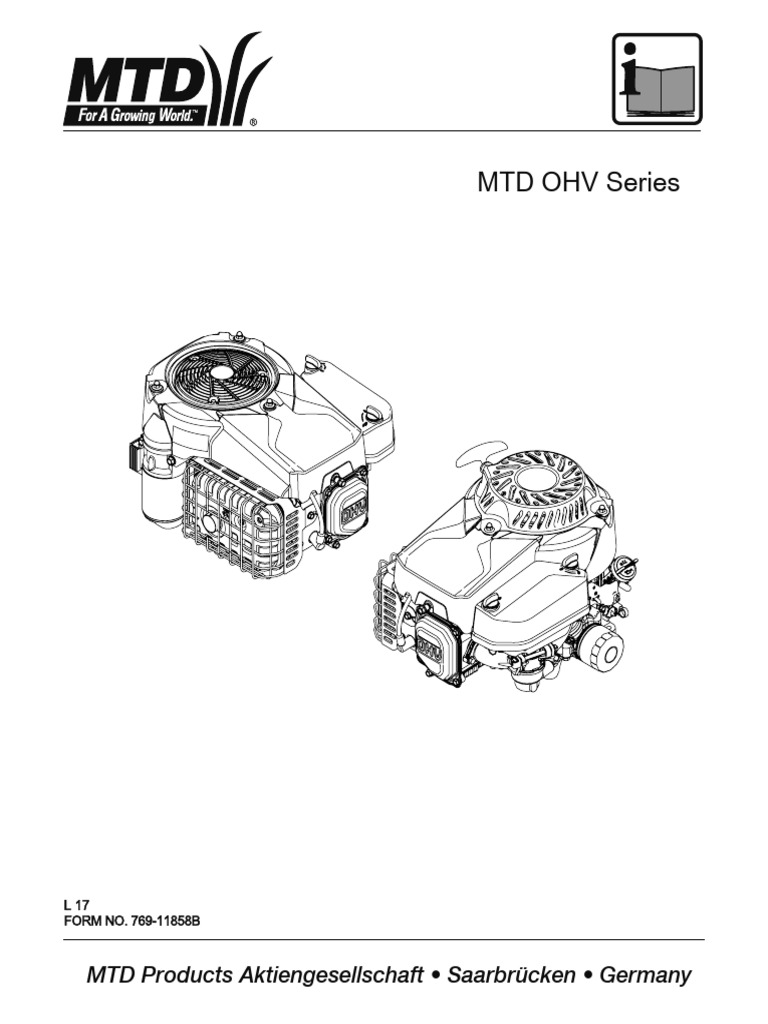Motor 439cc 7T90HU, 382cc 7T84HU (769-11858B) | PDF
