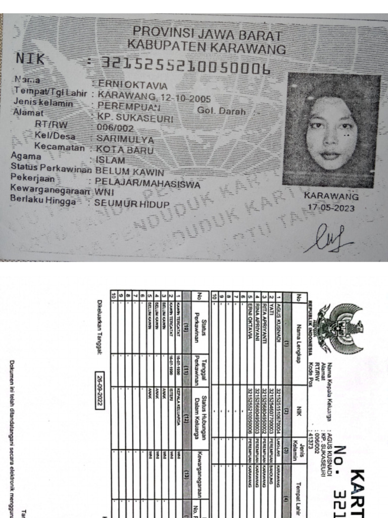 Fotokopi KTP & Fotokopi KK | PDF