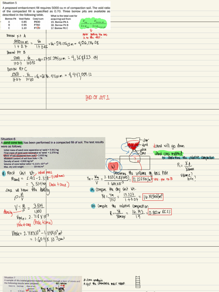 Geo Formulas | PDF | Soil Science | Applied And Interdisciplinary Physics