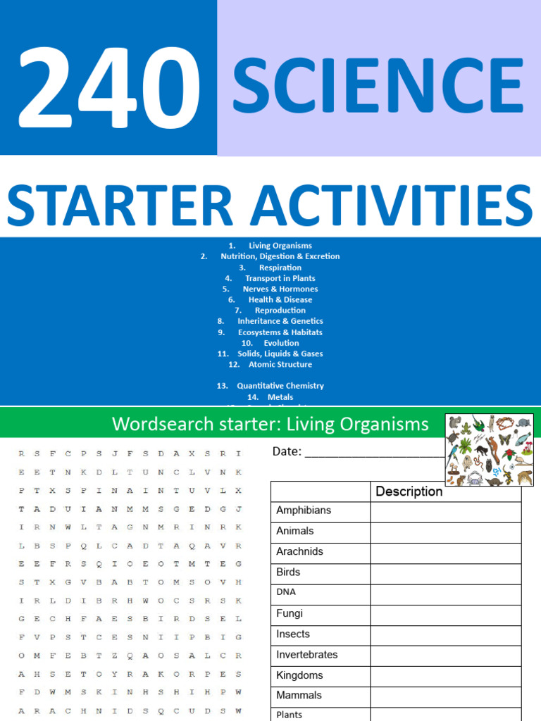 240 Science Starters | PDF | Chemical Bond | Electromagnetic Radiation