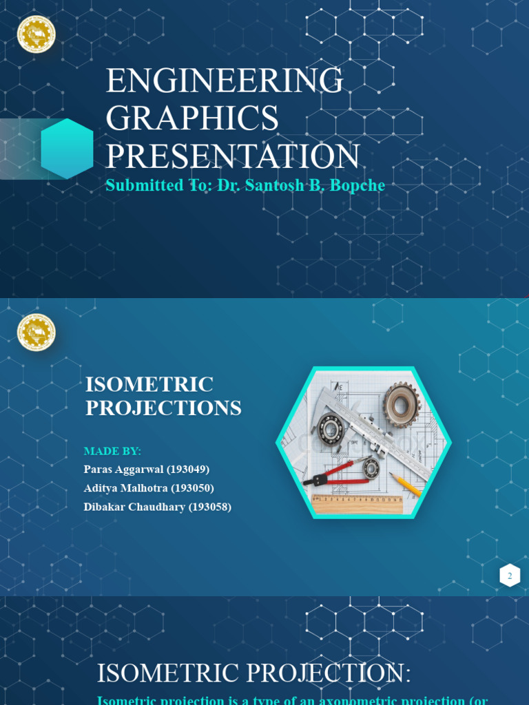 Engineering Graphics Presentation | PDF | Rectangle | Triangle